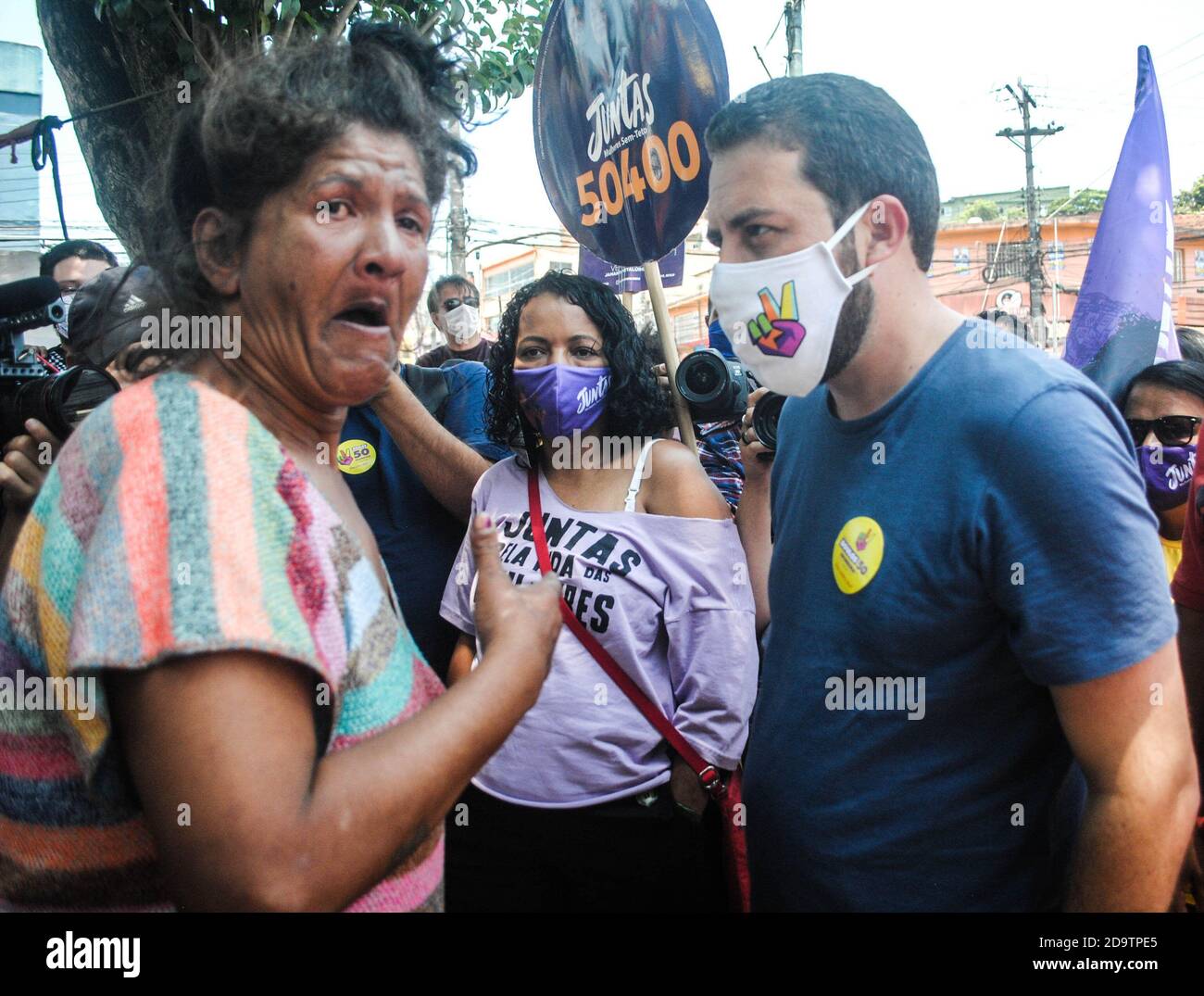 Sao Paulo, Sao Paulo, Brasilien. November 2020. (INT) Wahlkampf des ...