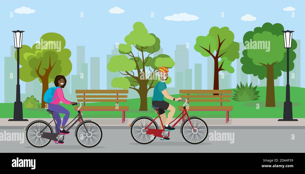 Cartoon radfahrer -Fotos und -Bildmaterial in hoher Auflösung – Alamy