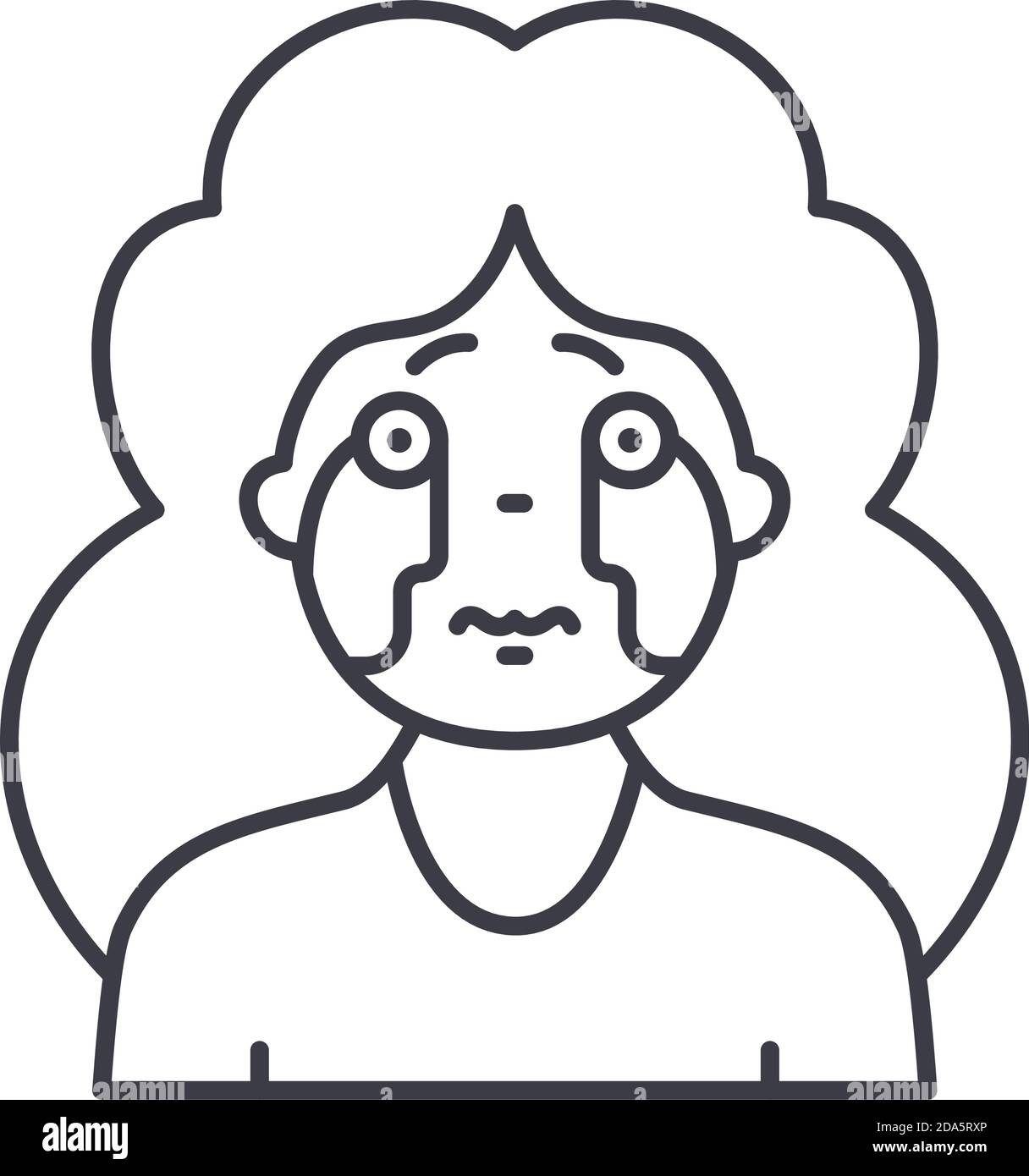 Unbesorgt piktogram vektor illustration Stock-Vektorgrafiken kaufen - Alamy