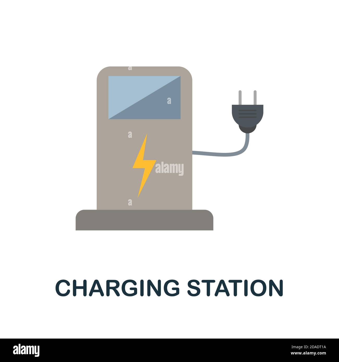 Symbol für Ladestation. Einfaches Element aus der Sammlung von ...