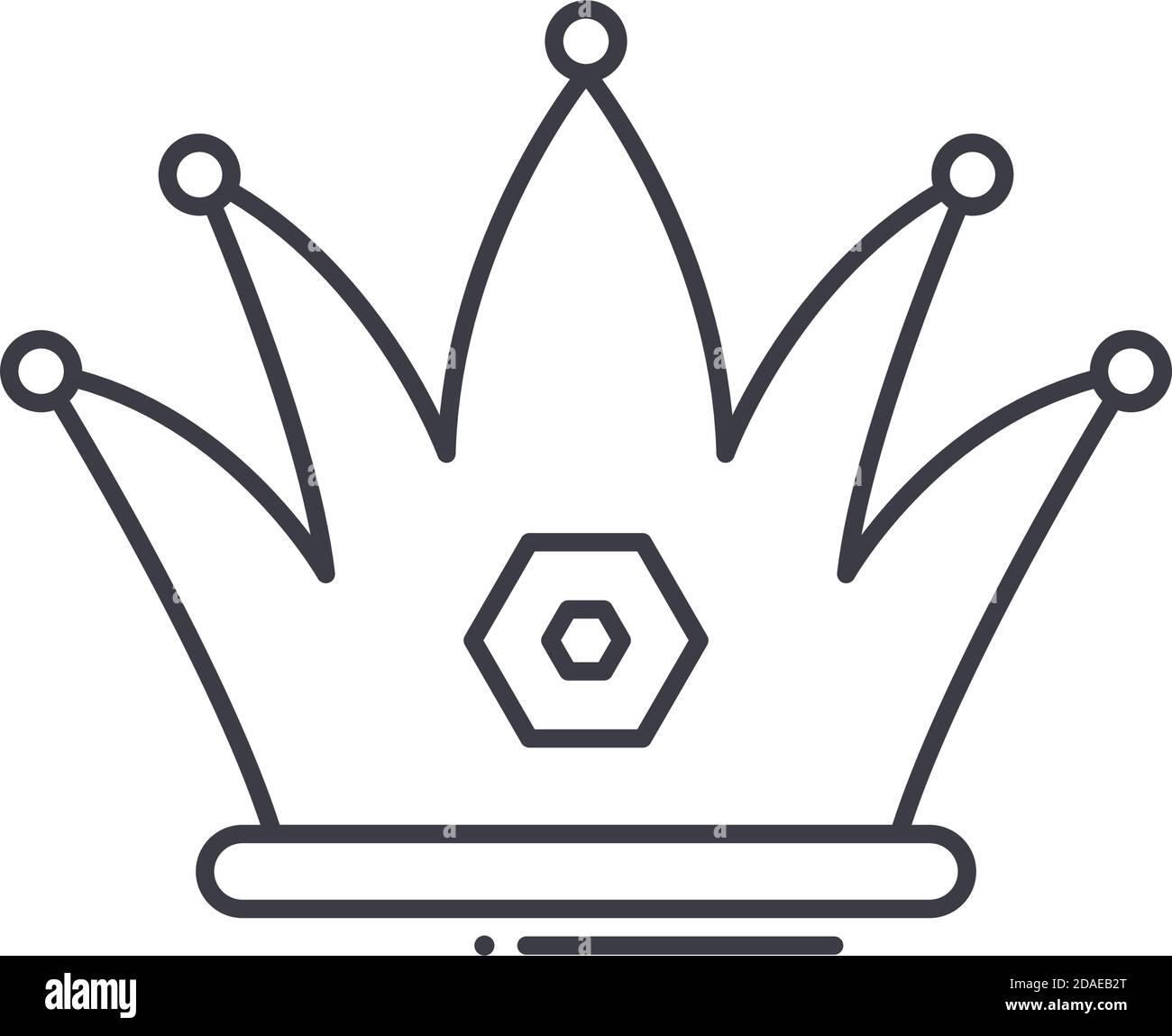 Vorteil Symbol, lineare isolierte Illustration, dünne Linie Vektor, Web ...