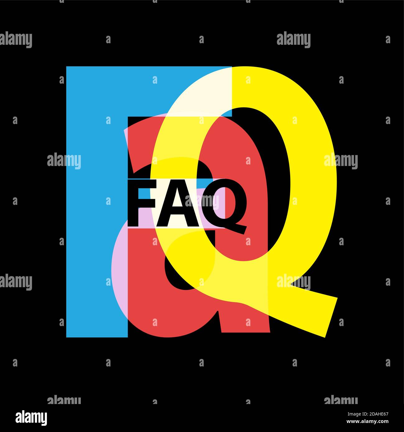Faq logo Stock-Vektorgrafiken kaufen - Alamy