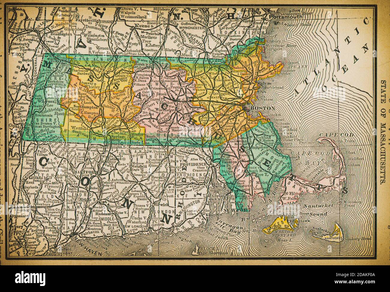 Political map of massachusetts -Fotos und -Bildmaterial in hoher ...
