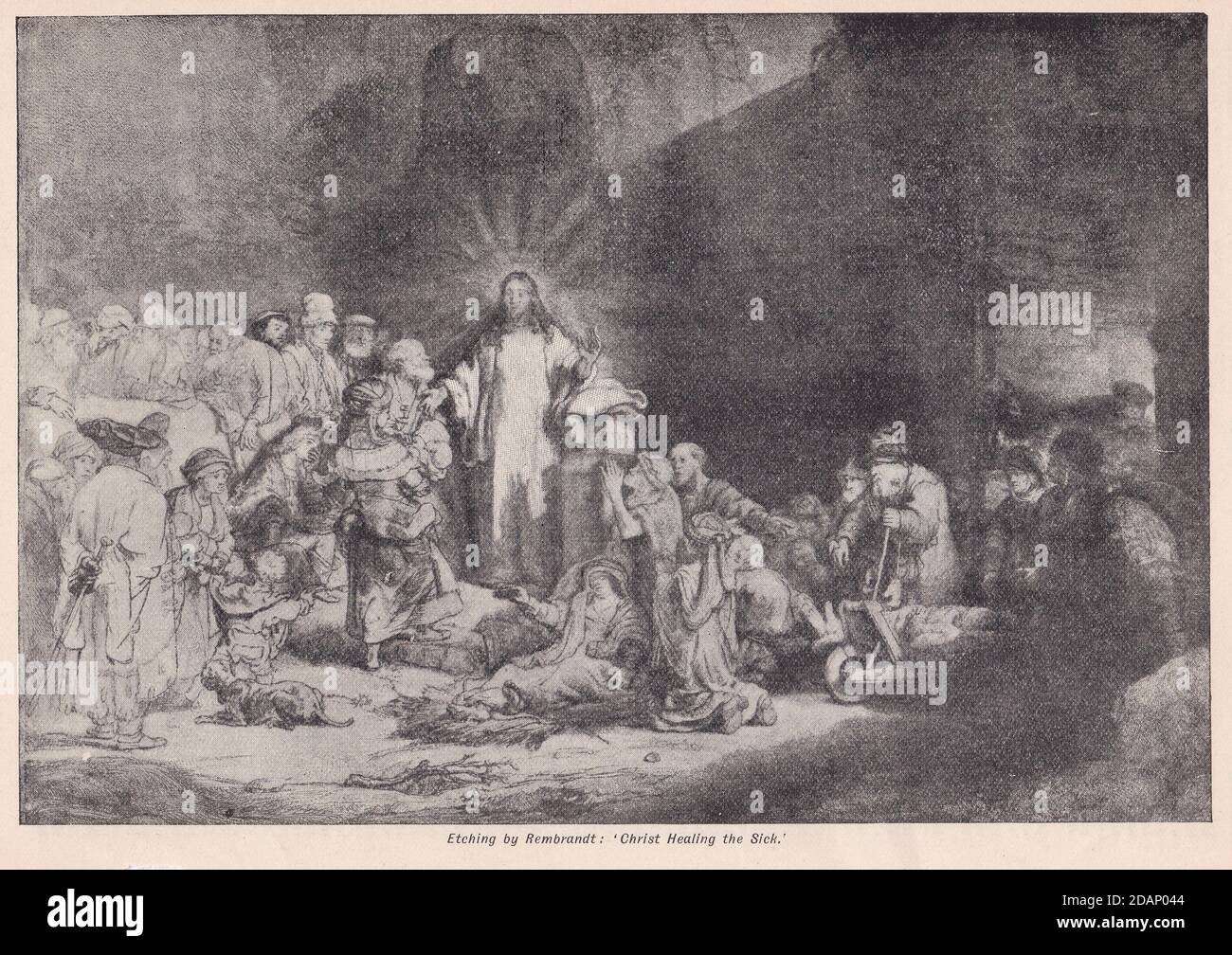 Christ healing the sick -Fotos und -Bildmaterial in hoher Auflösung – Alamy