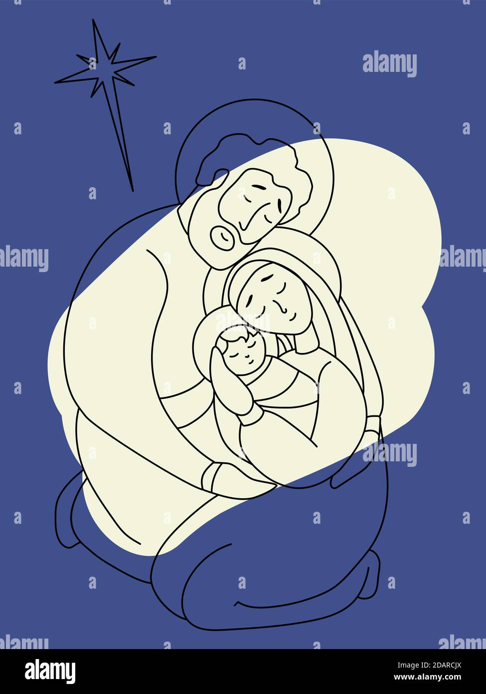 Mary neugeborener christus Stock-Vektorgrafiken kaufen - Alamy