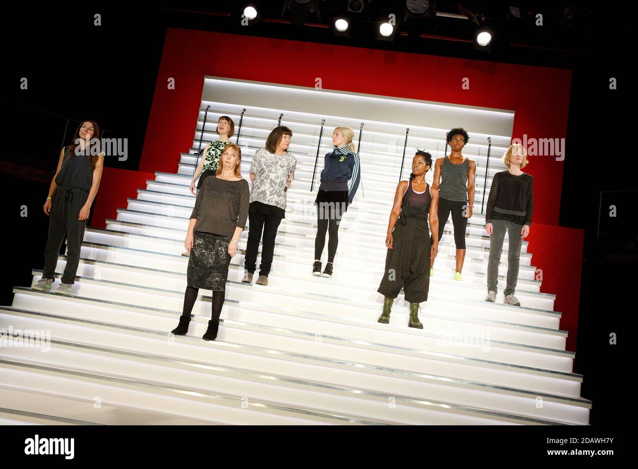 l-r: Susannah Wise, Bryony Hannah, Ruth Sheen, Marion Bailey, Sinead ...