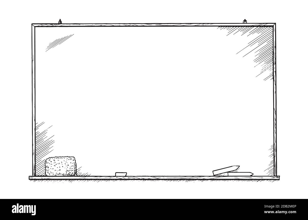 Zeichnung der klassischen Schule Tafel - Stift Skizze Stock ...