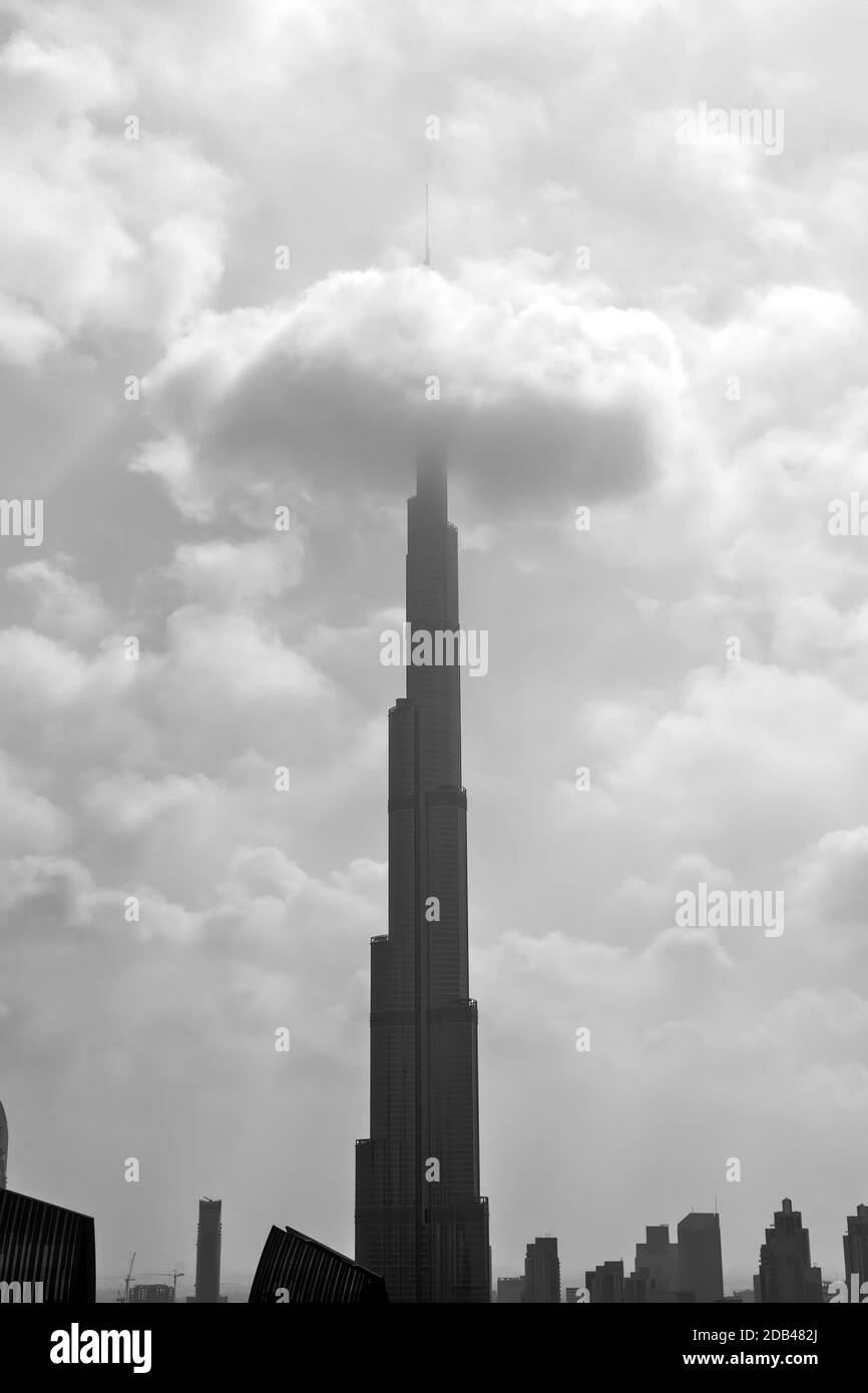 Burj Khalifa Turm in Downtown Dubai Vereinigte Arabische Emirate. Dubai ...