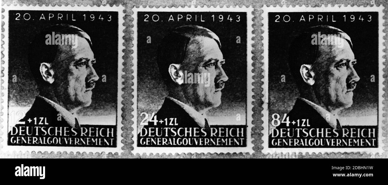 Anlässlich des Geburtstages Adolf Hitlers am 20. April 1943 stellte die ...