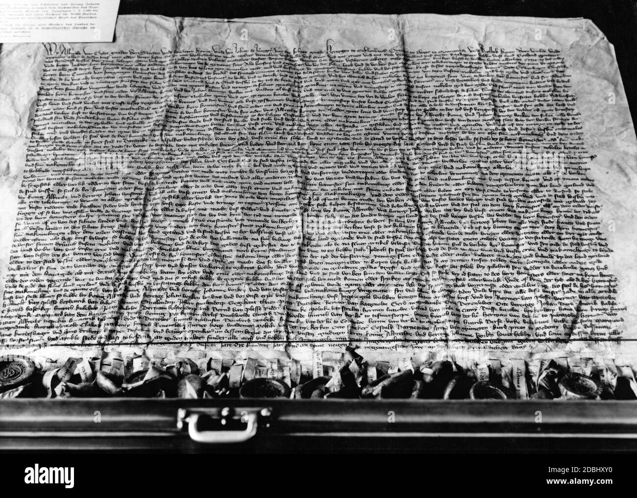 In der Niederdeutschen Urkunde mit sechzig Siegeln erhält der ...