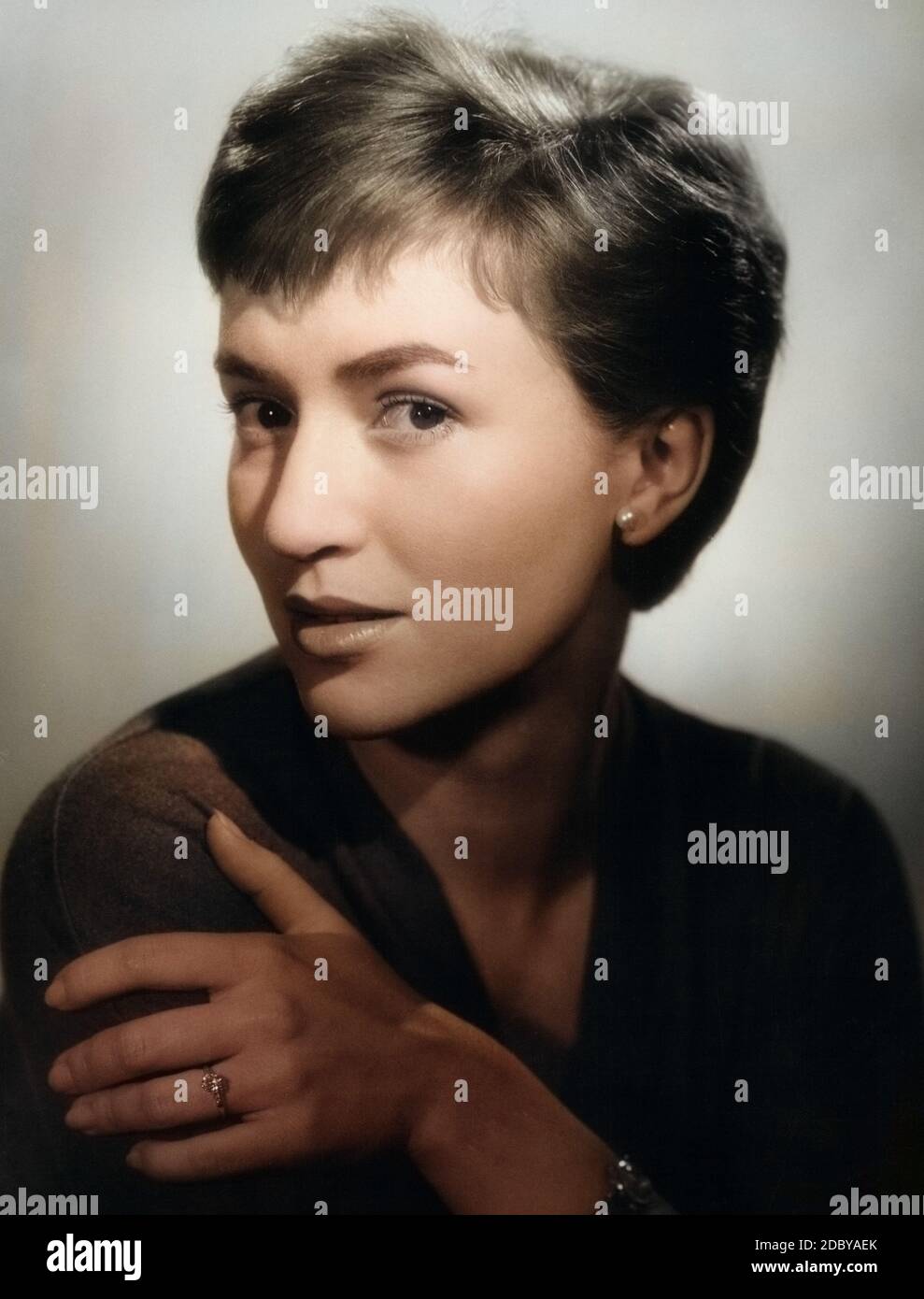 Ursula Lingen, English österreichischen Bühnen- und Filmschauspielerin, Deutschland Mitte 1950er ...