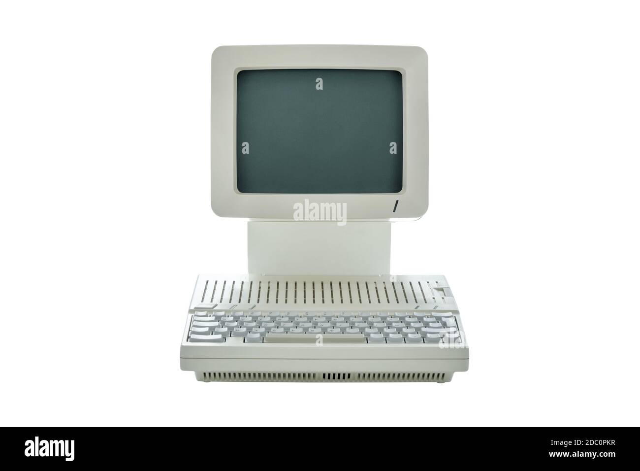 Vintage Retro klassischen Desktop-Computer aus den achtziger Jahren mit ...