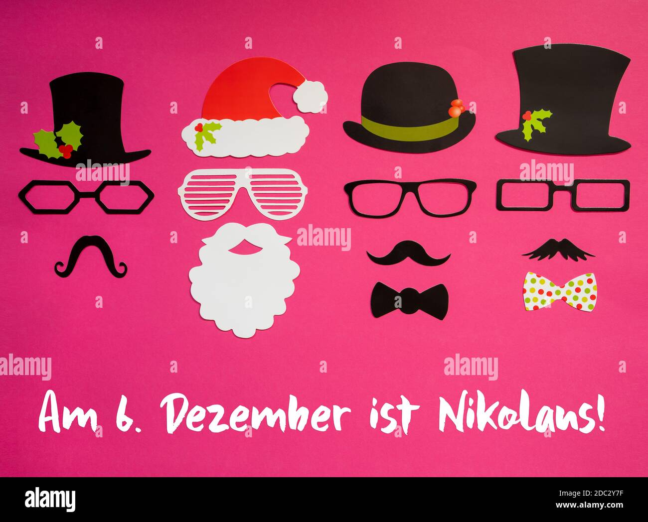 Deutscher Text am sechsten Dezember ist Nikolaus bedeutet Nikolaus der ...