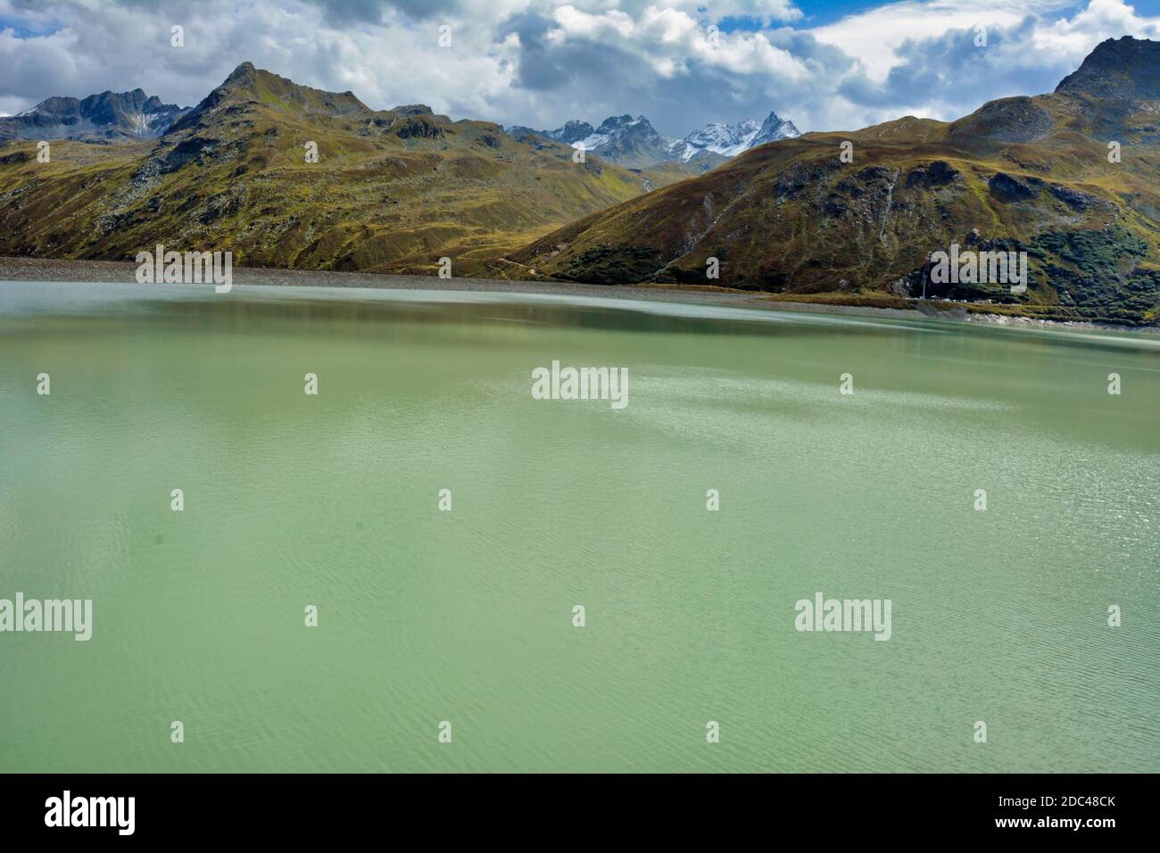 Der Silvretta Stausee in den Silvretta Bergen Stockfotografie - Alamy