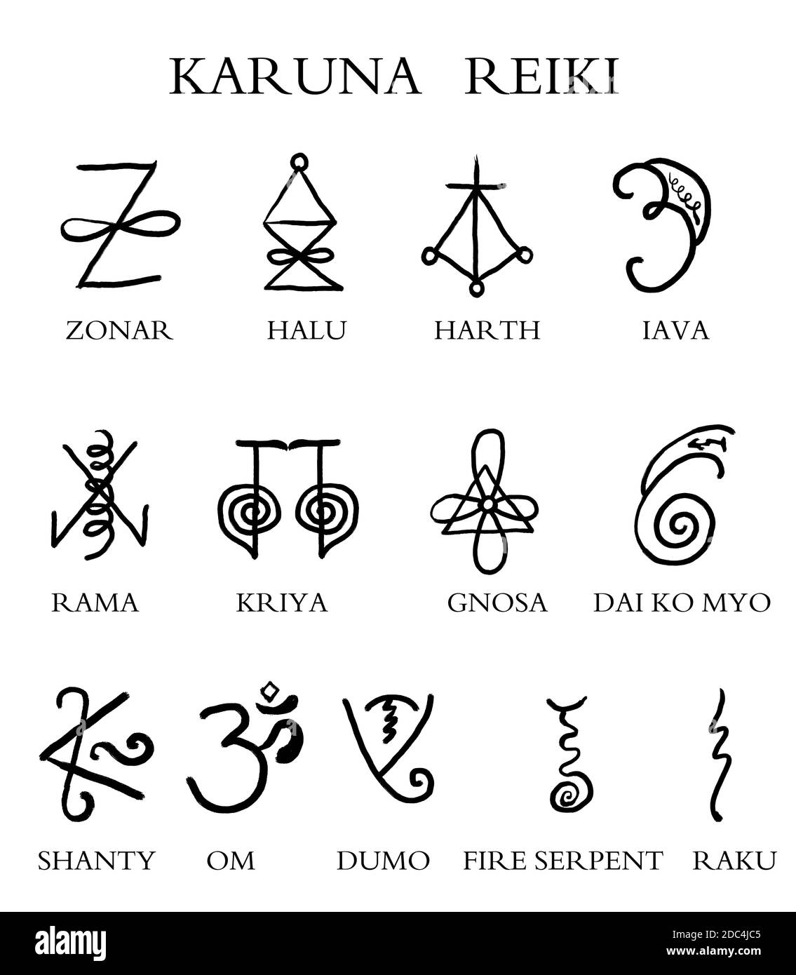 Reiki symbols Stock-Vektorgrafiken kaufen - Alamy