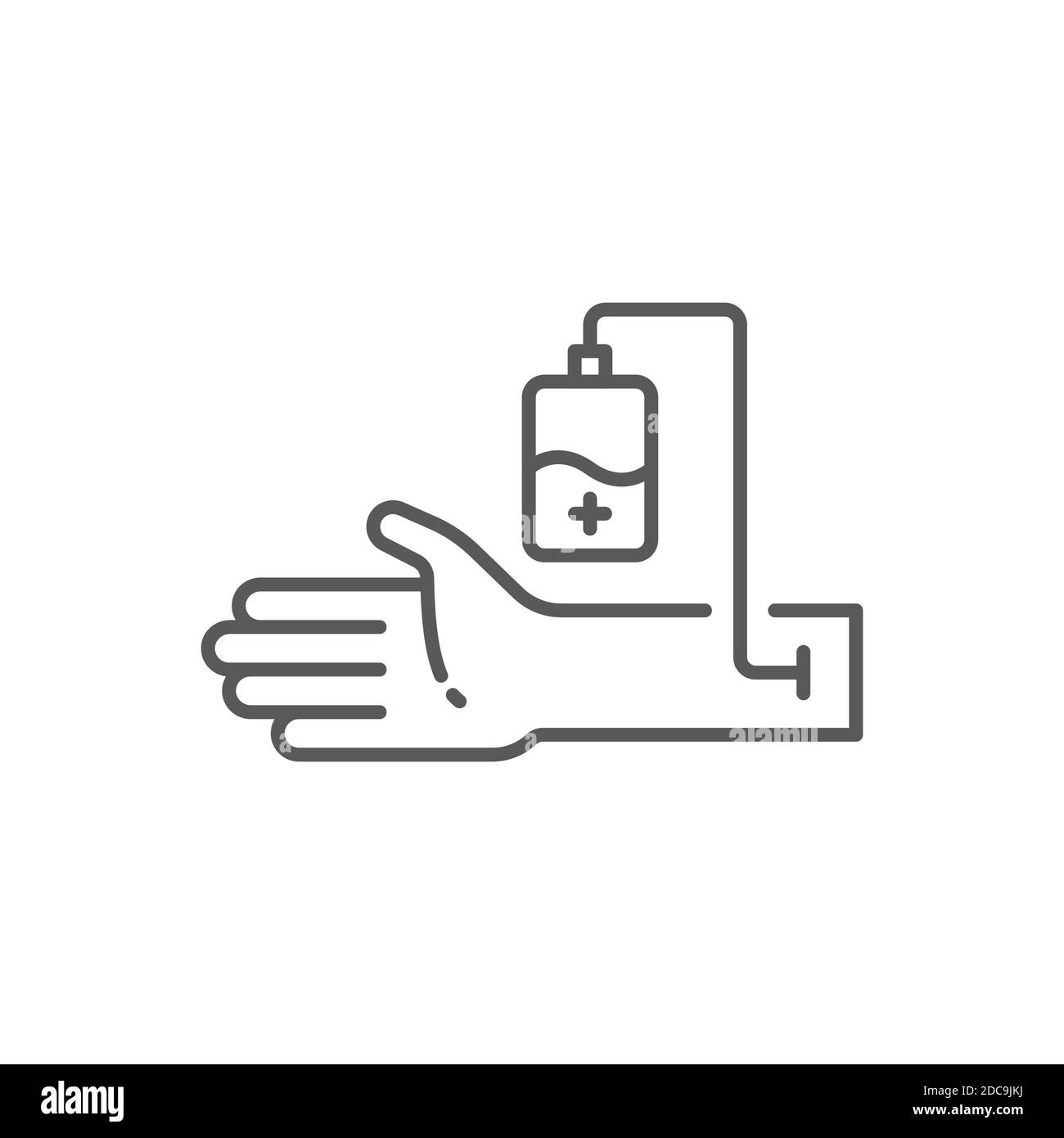 Spender Menschen Symbol, Farbe, Linie, Kontur Vektor-Zeichen, lineare ...