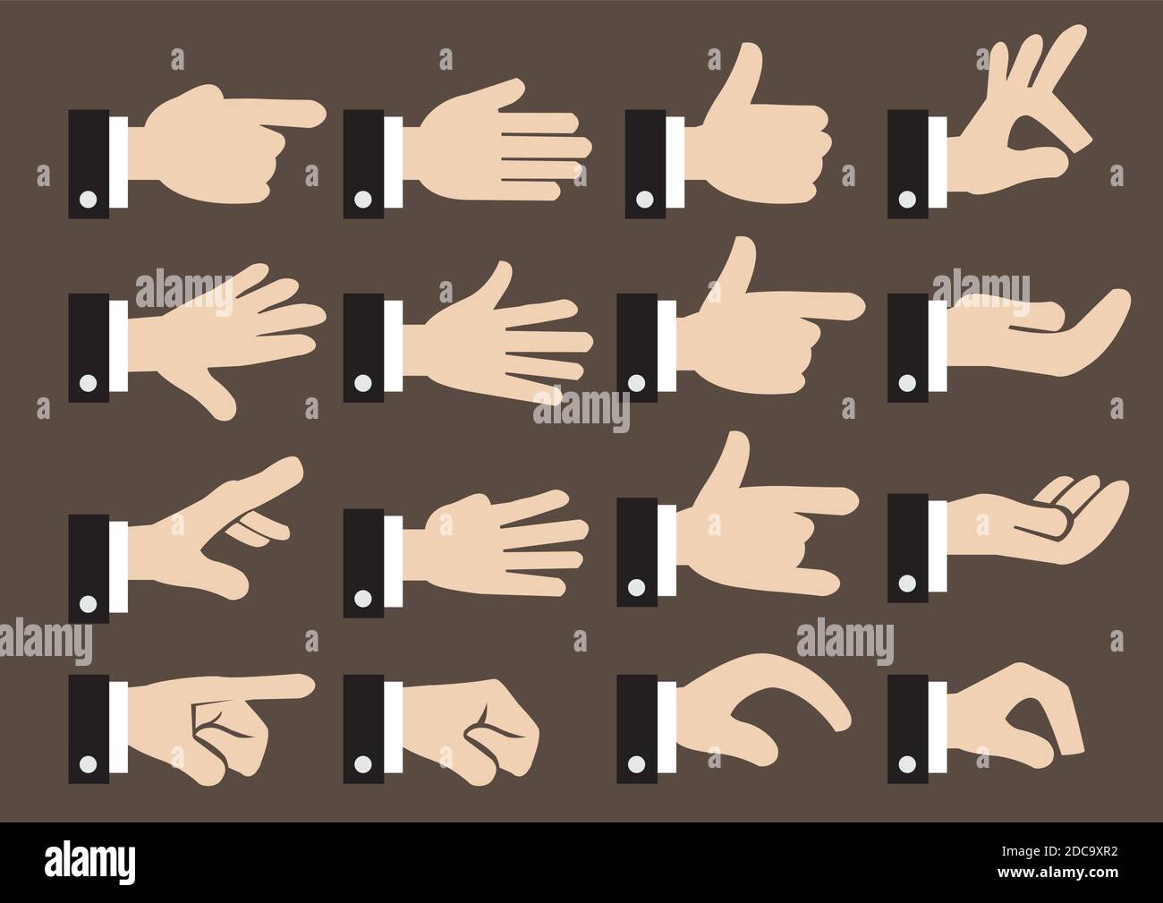 Offene hand piktogramm Stock-Vektorgrafiken kaufen - Seite 3 - Alamy