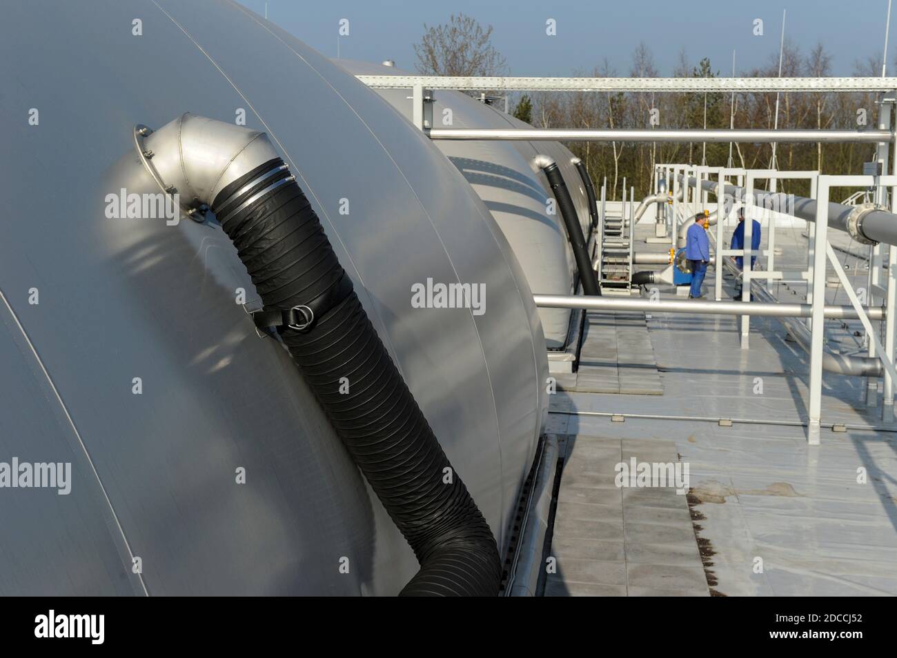 DEUTSCHLAND, Hamburg, Kompostfabrik und Biogasanlage, organischer ...