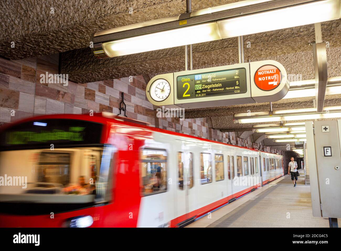 U-Bahn U-Bahn-System, Nürnberg, Bayern, Deutschland, Europa ...