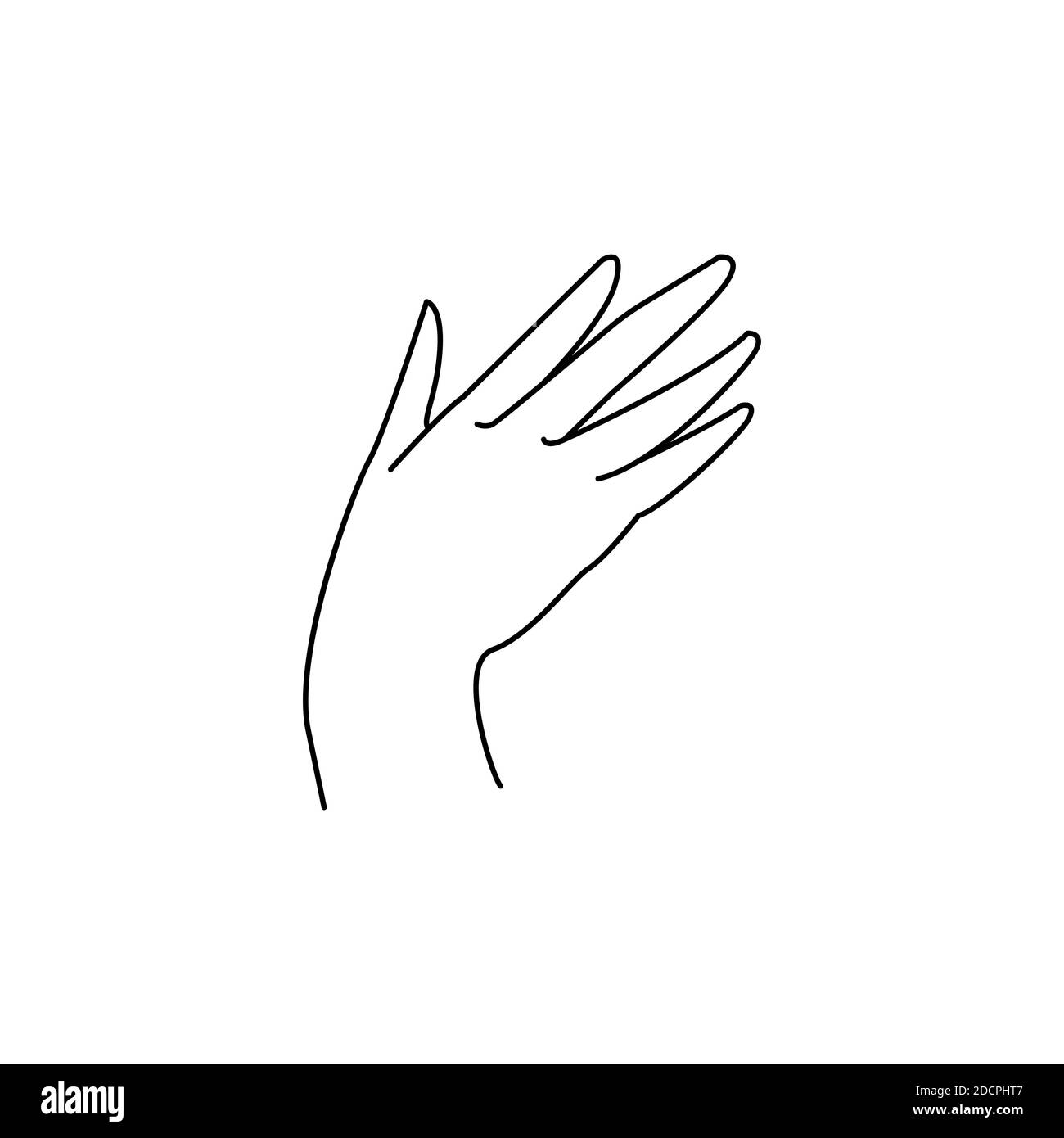 Finger umriss Stock-Vektorgrafiken kaufen - Alamy