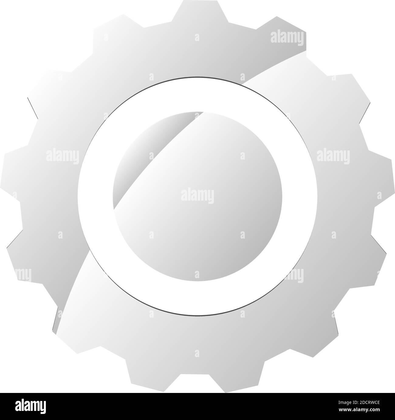 Zahnrad Vektor Logo Vektor Zahnrad Symbol. Epsflat Black0