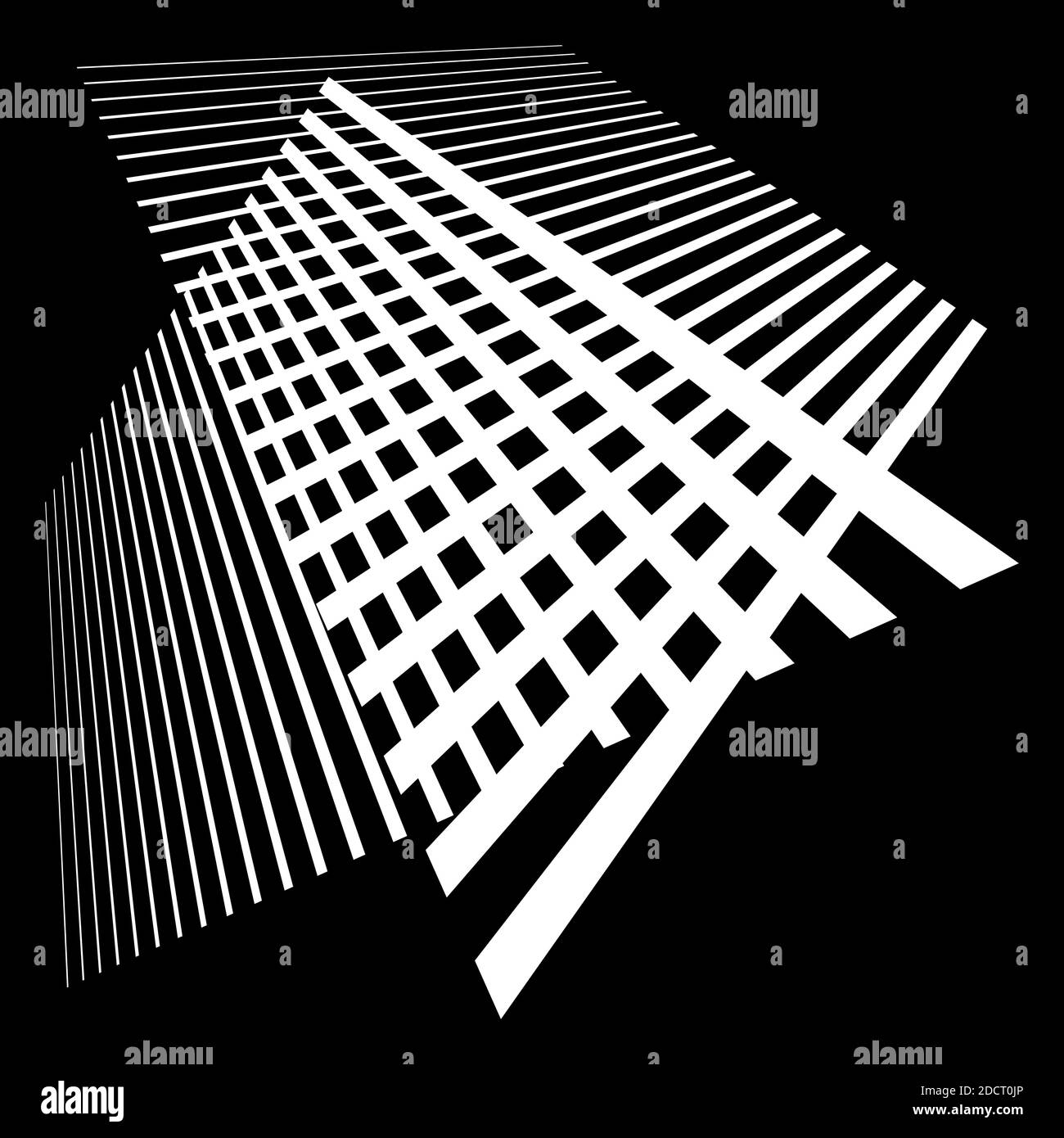 Abstraktes Gitter, Netz. Gitter, Gitter in Perspektive 3d – Stock ...