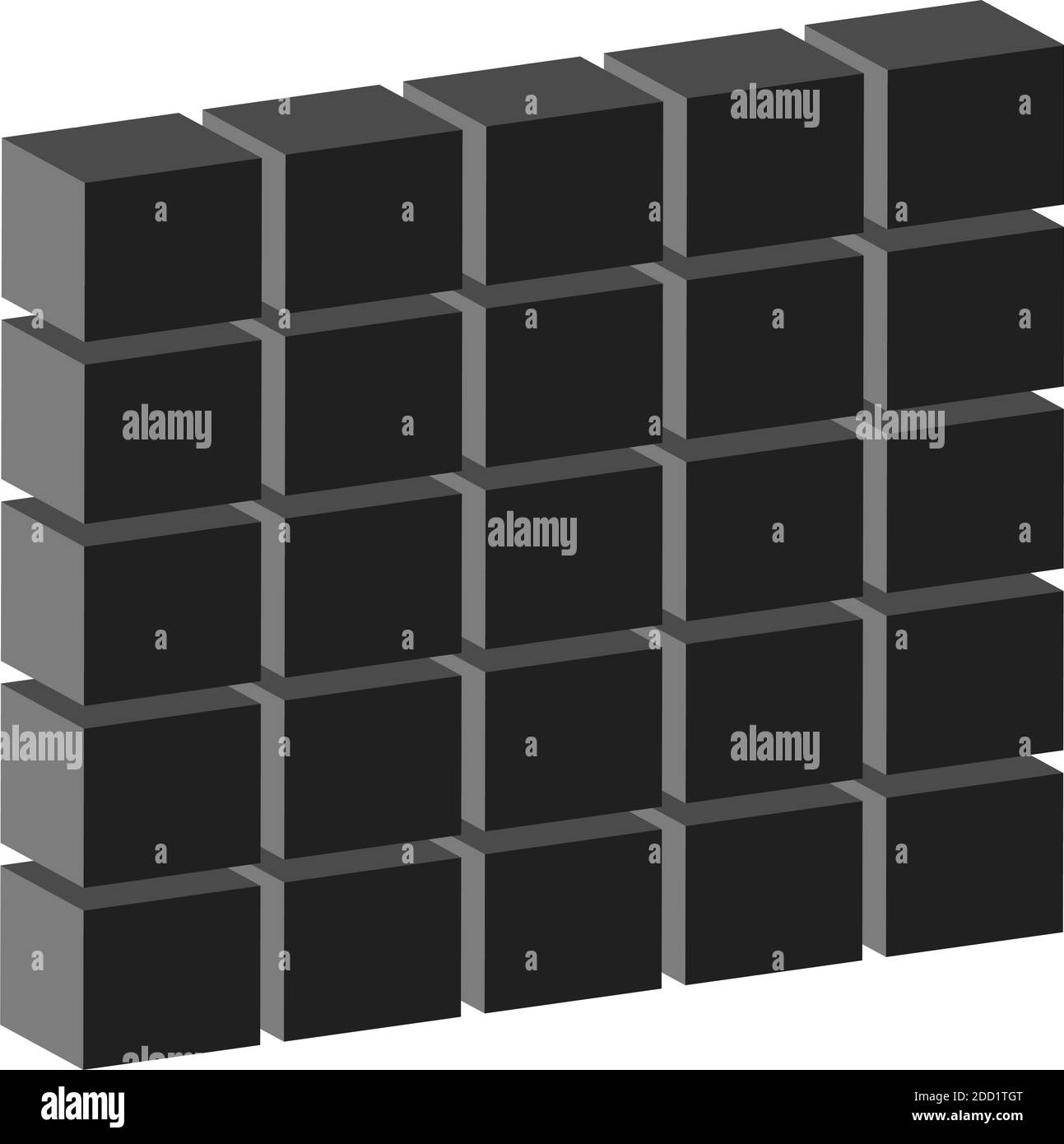 Wand, Block, Barrikade Konzeptgrafik. Mauerwerk, Mauerwerk, Hindernis ...