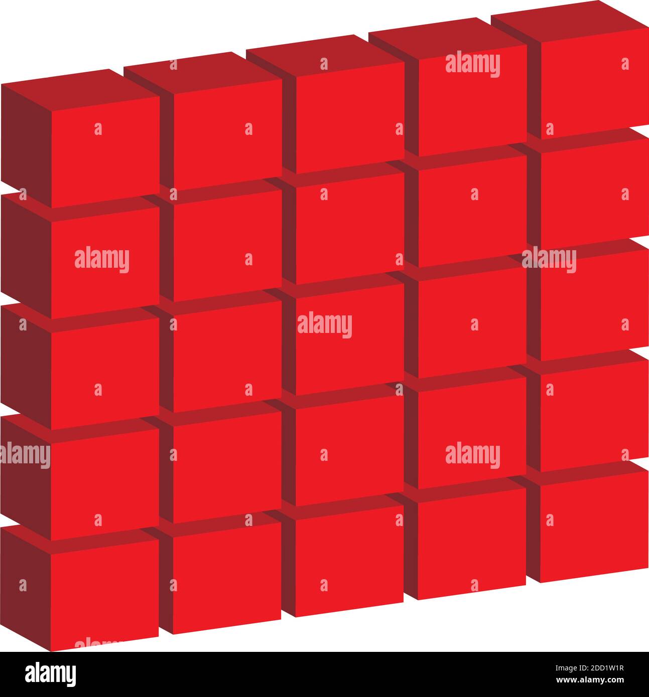 Wand, Block, Barrikade Konzeptgrafik. Mauerwerk, Mauerwerk, Hindernis ...