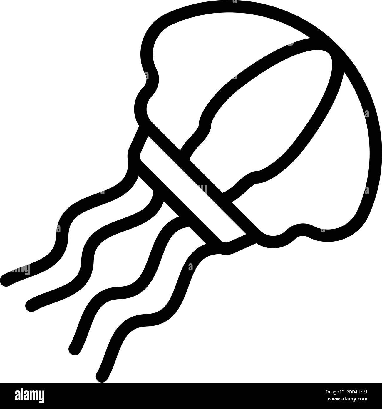 Naturqualle-Ikone. Umriss Natur Qualle Vektor-Symbol für Web-Design ...