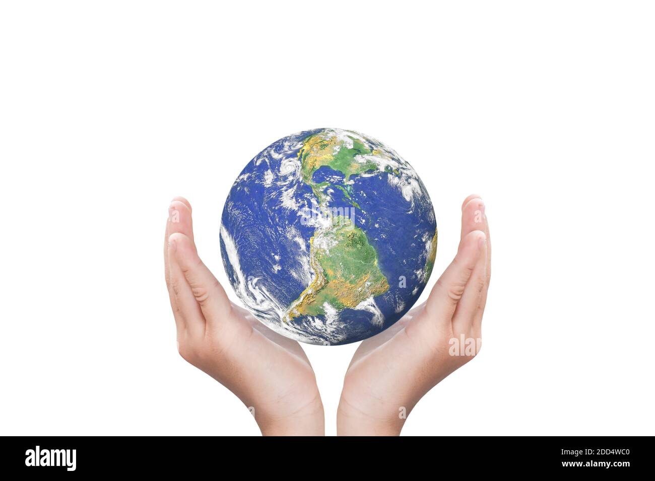 Child hand globe -Fotos und -Bildmaterial in hoher Auflösung – Alamy