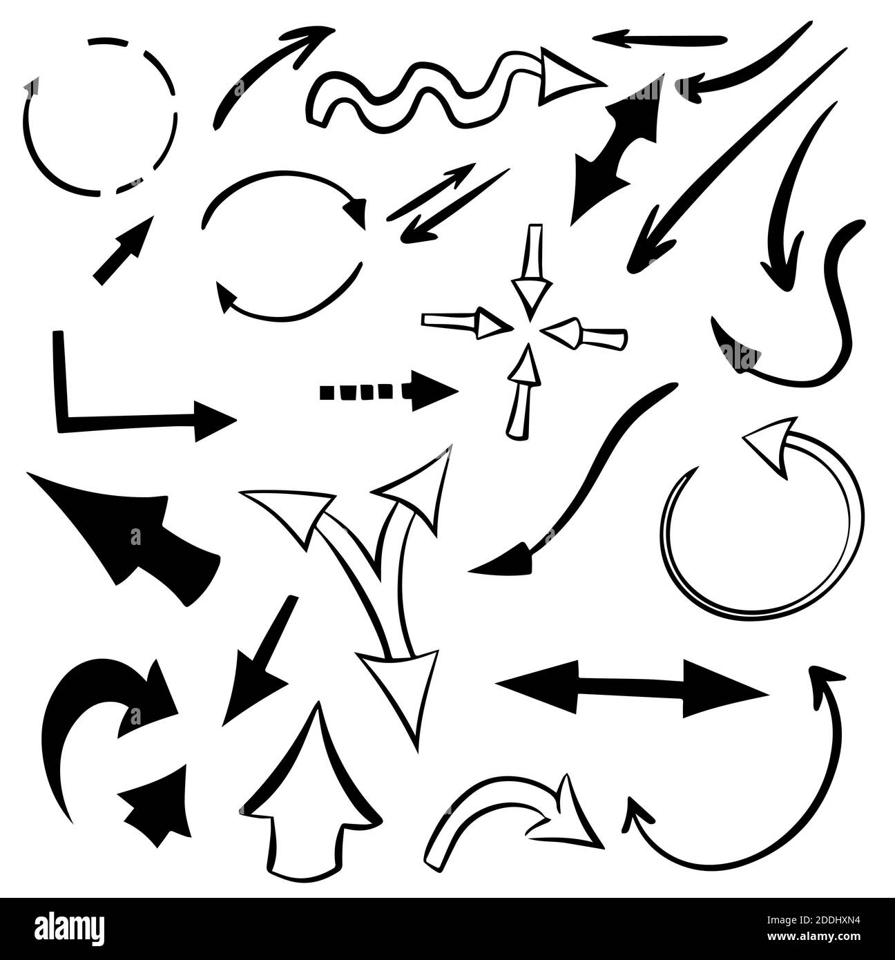 Pfeil von hand gezeichnet -Fotos und -Bildmaterial in hoher Auflösung ...