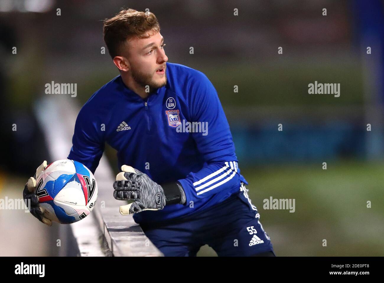 Adam Przybek von Ipswich Town Warms Up - Ipswich Town V Hull City, Sky ...