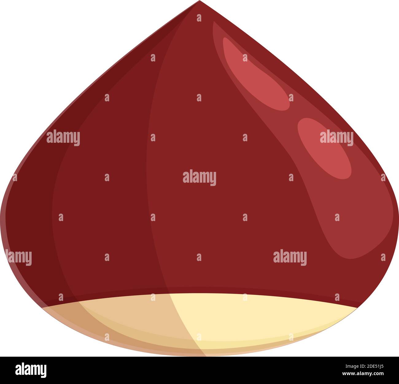 Kastanienfrucht mit schale Stock-Vektorgrafiken kaufen - Alamy