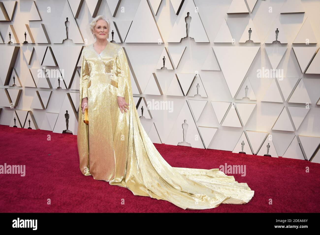 Glenn Close geht auf dem roten Teppich, als er bei den 91. Academy ...