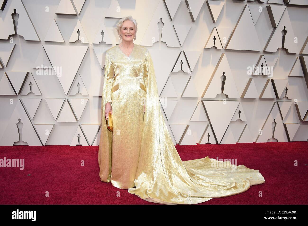 Glenn Close geht auf dem roten Teppich, als er bei den 91. Academy ...