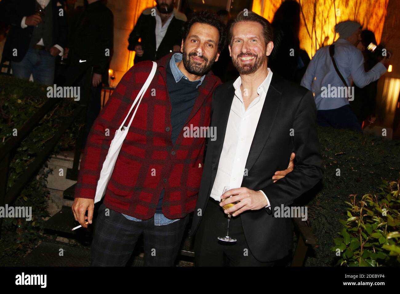 Exclusif - Mehdi Nebbou et Sam Bobino lors de la 1ere soirée 'Le Jardin ...