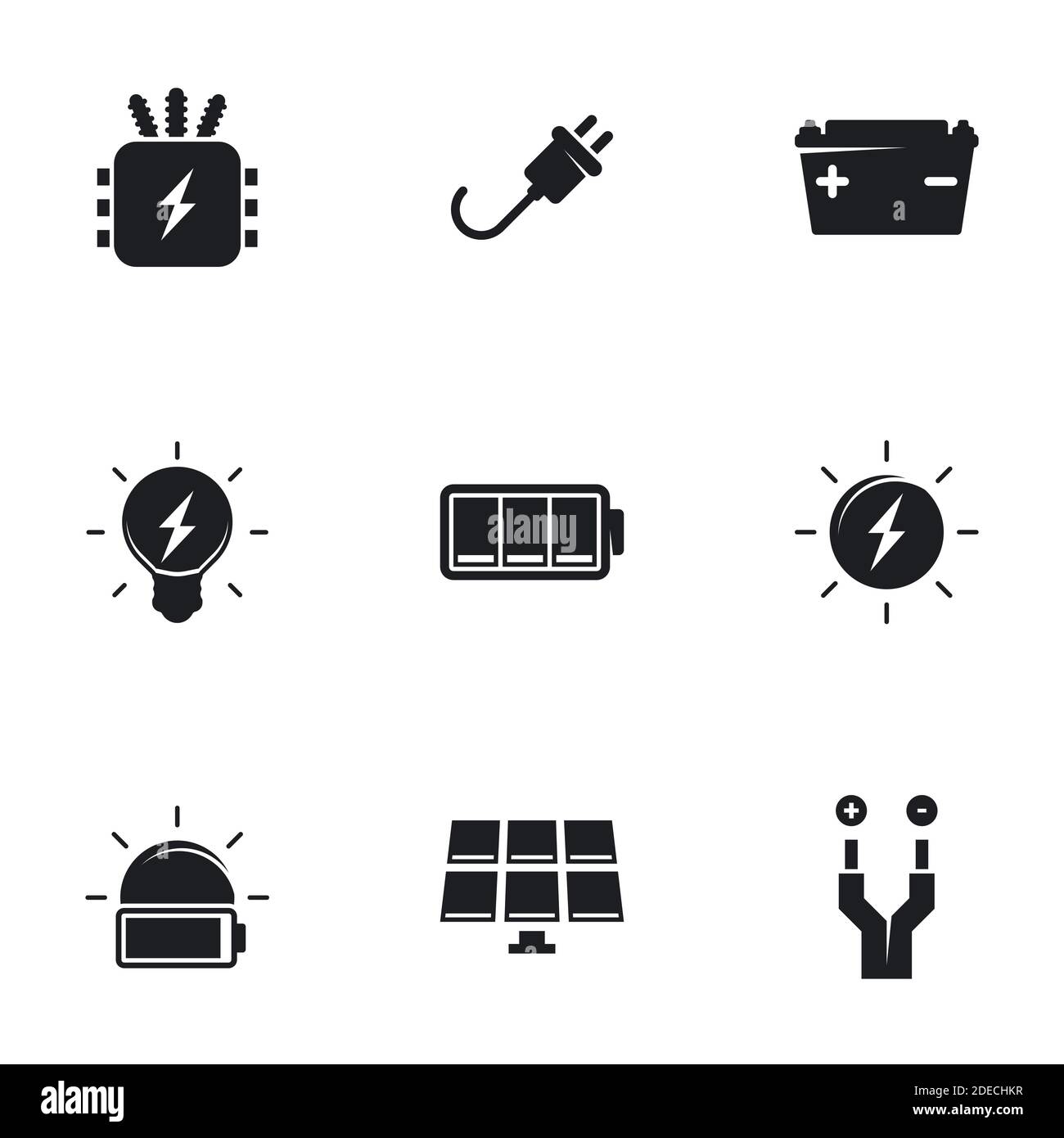 Strom symbole Stock-Vektorgrafiken kaufen - Alamy