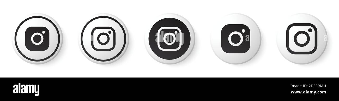 Instagram logo rund Stock-Vektorgrafiken kaufen - Seite 3 - Alamy