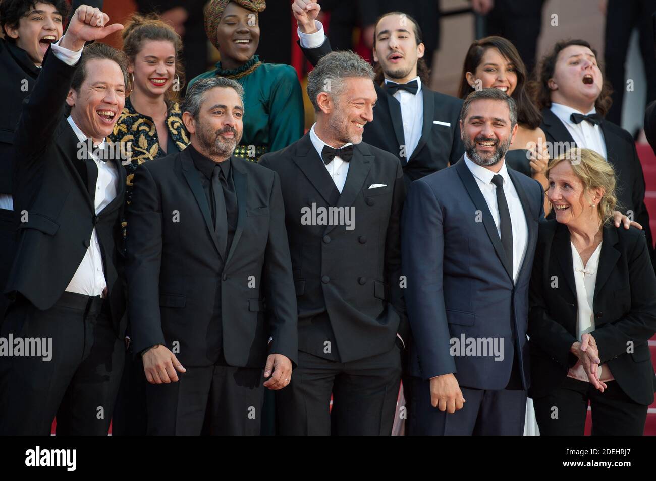 Reda Kateb, Eric Toledano, Vincent Cassel und Olivier Nakache sowie ...