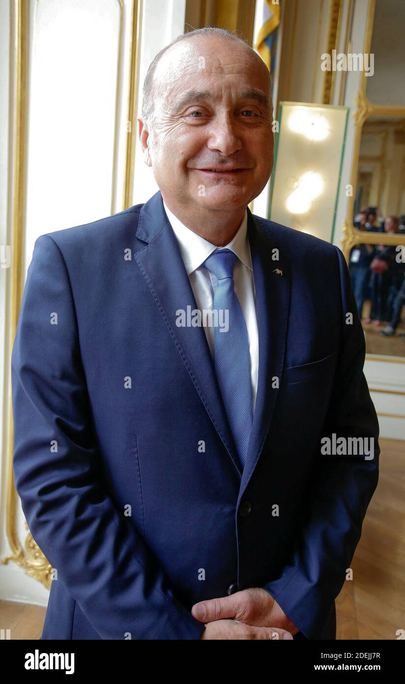 Jacques de Perreti, President de AXA lors de la presentation des ...