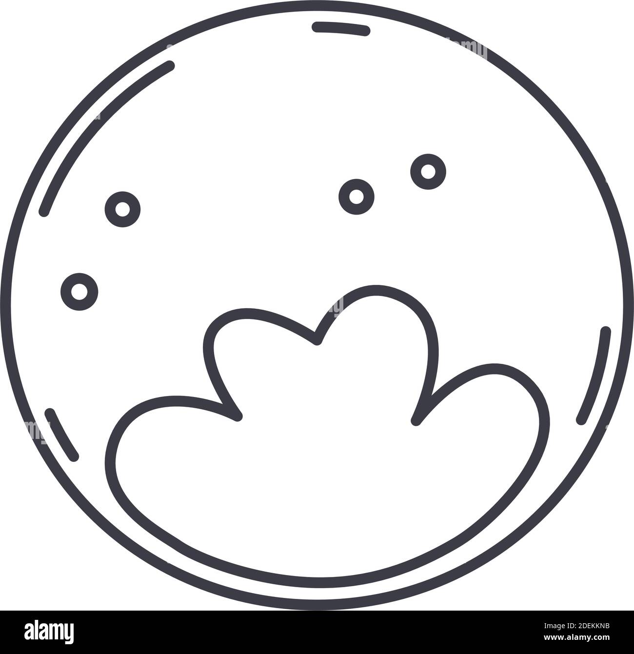 Mochi Symbol, lineare isolierte Illustration, dünne Linie Vektor ...