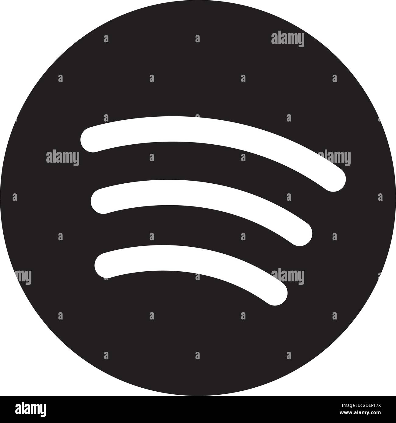Spotify emblem Stock-Vektorgrafiken kaufen - Alamy