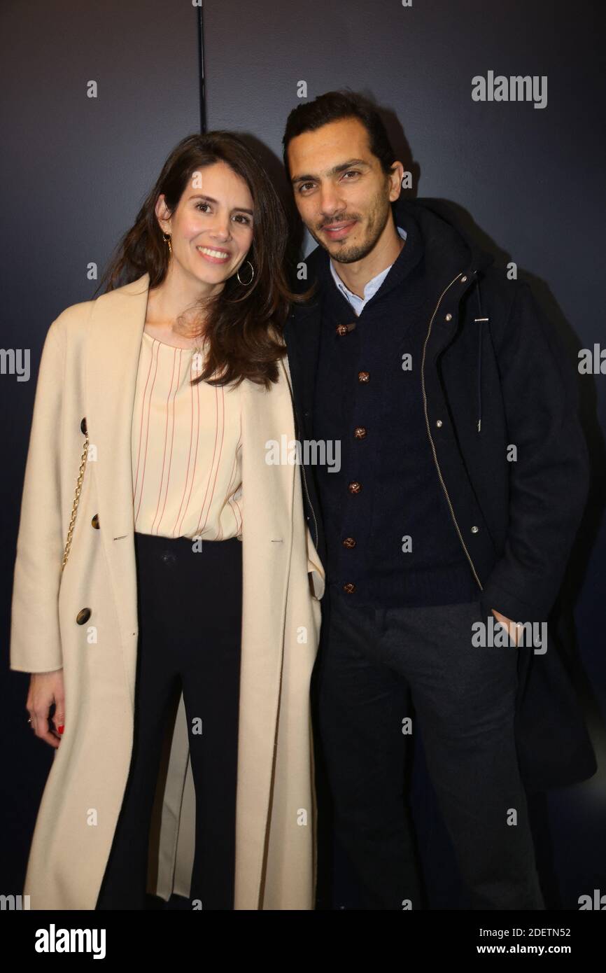 Louise Monot et son compagnon Samir Boitard lors de l'Hommage à Jean ...