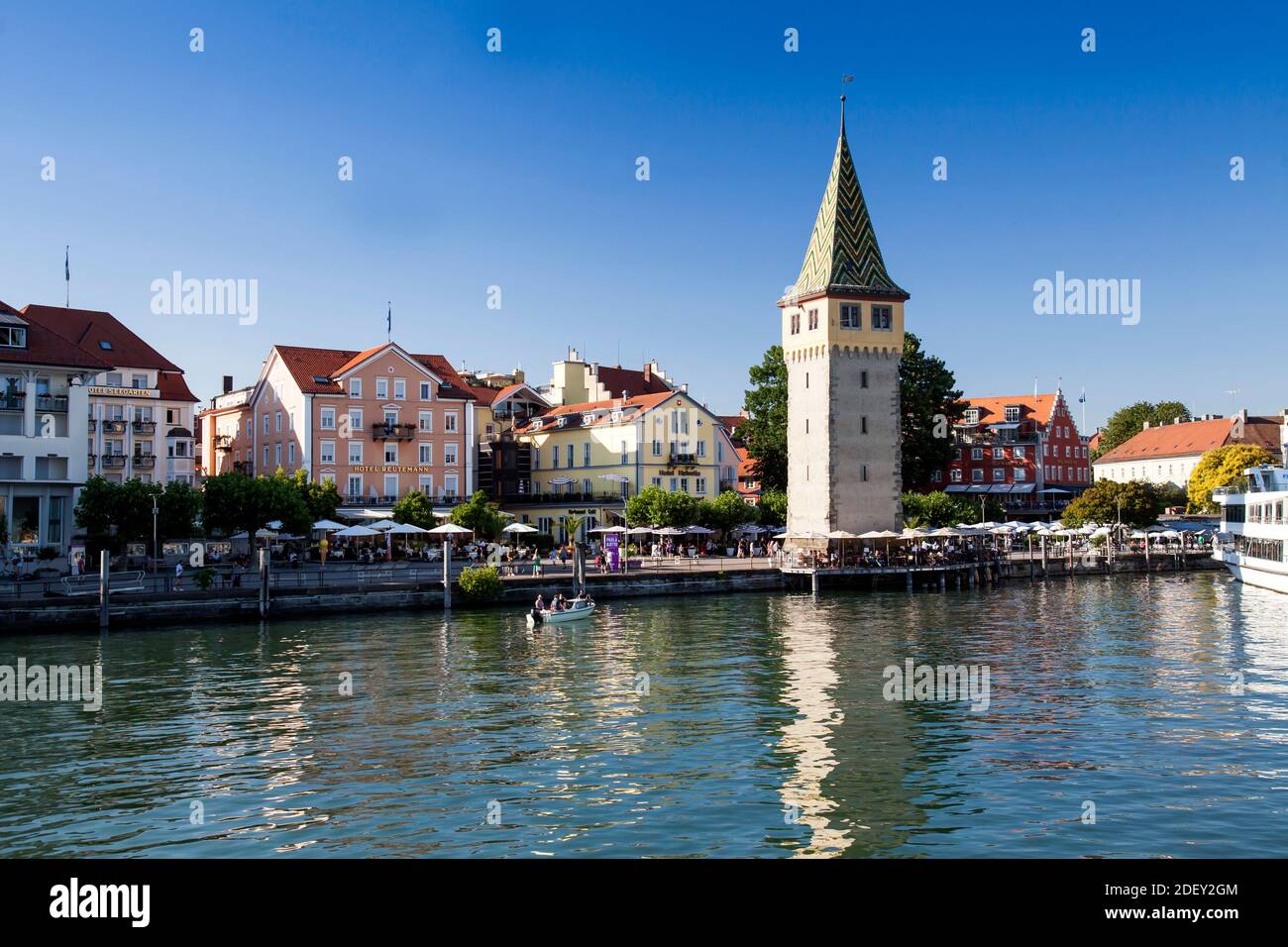 Hafeneinfahrt, Hafen, Insel Lindau, Lindau am Bodensee, Bodenseeregion ...