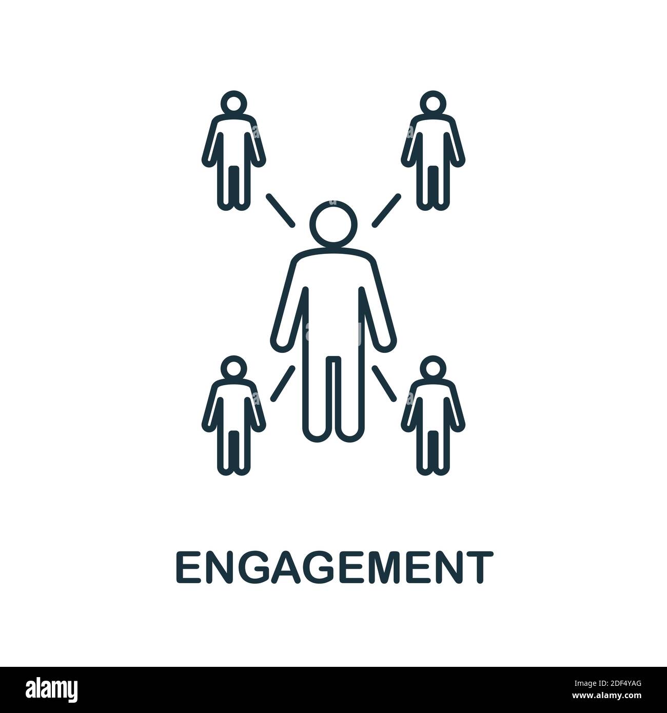 Symbol „emotionale Bindung“. Line Style Element aus Community ...