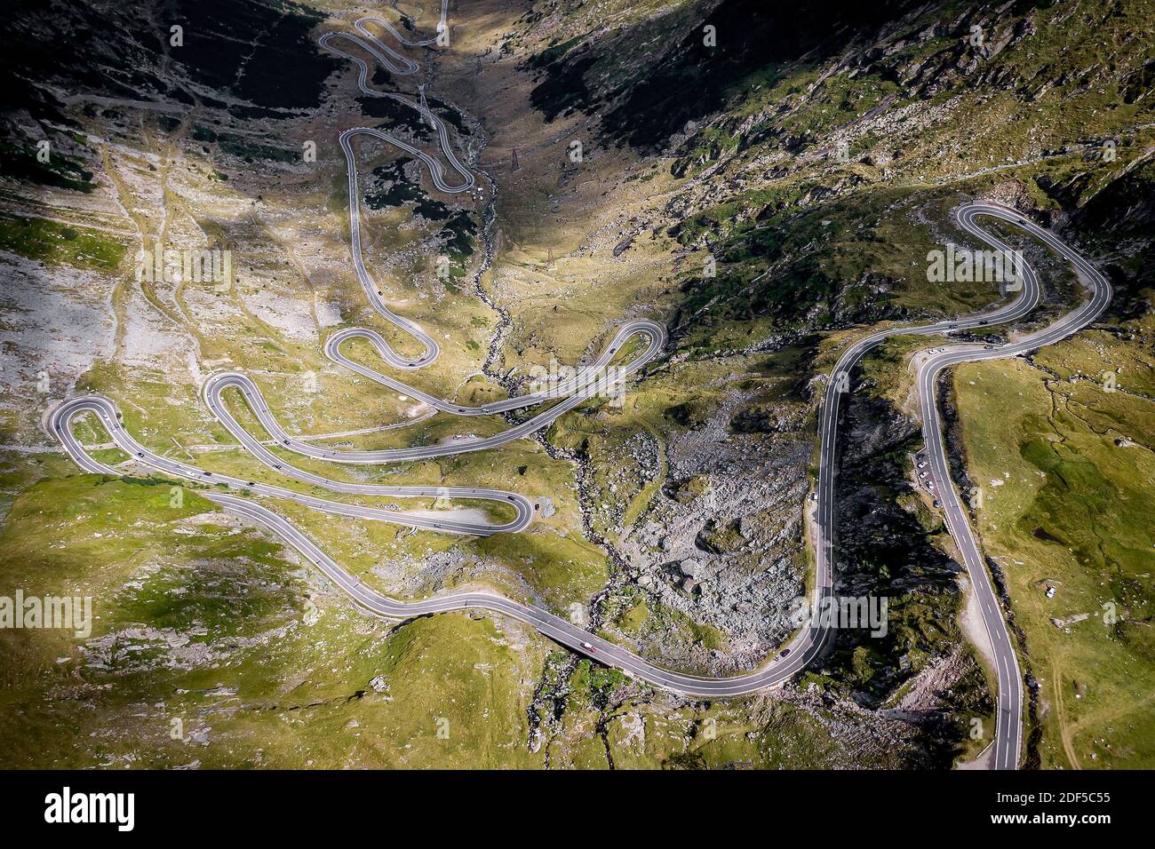 Eine der schönsten Autobahnen der Welt. Transfagarasan, Rumänien ...