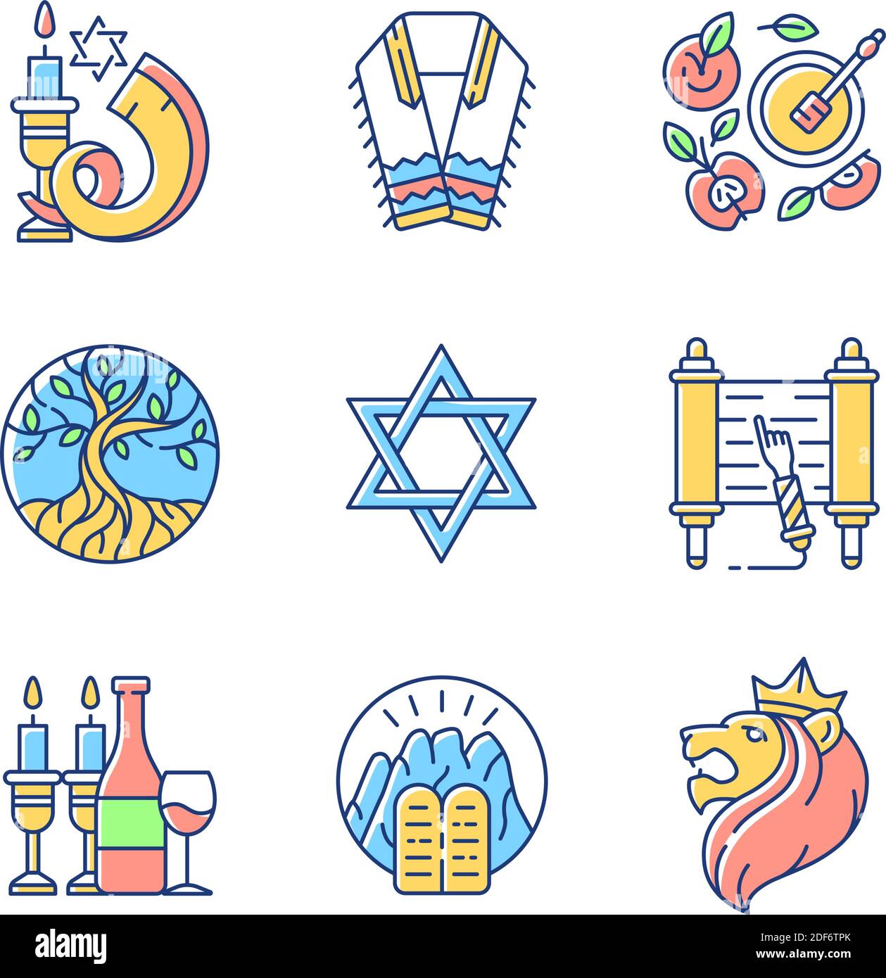 Judentum symbole Ausgeschnittene Stockfotos und -bilder - Alamy