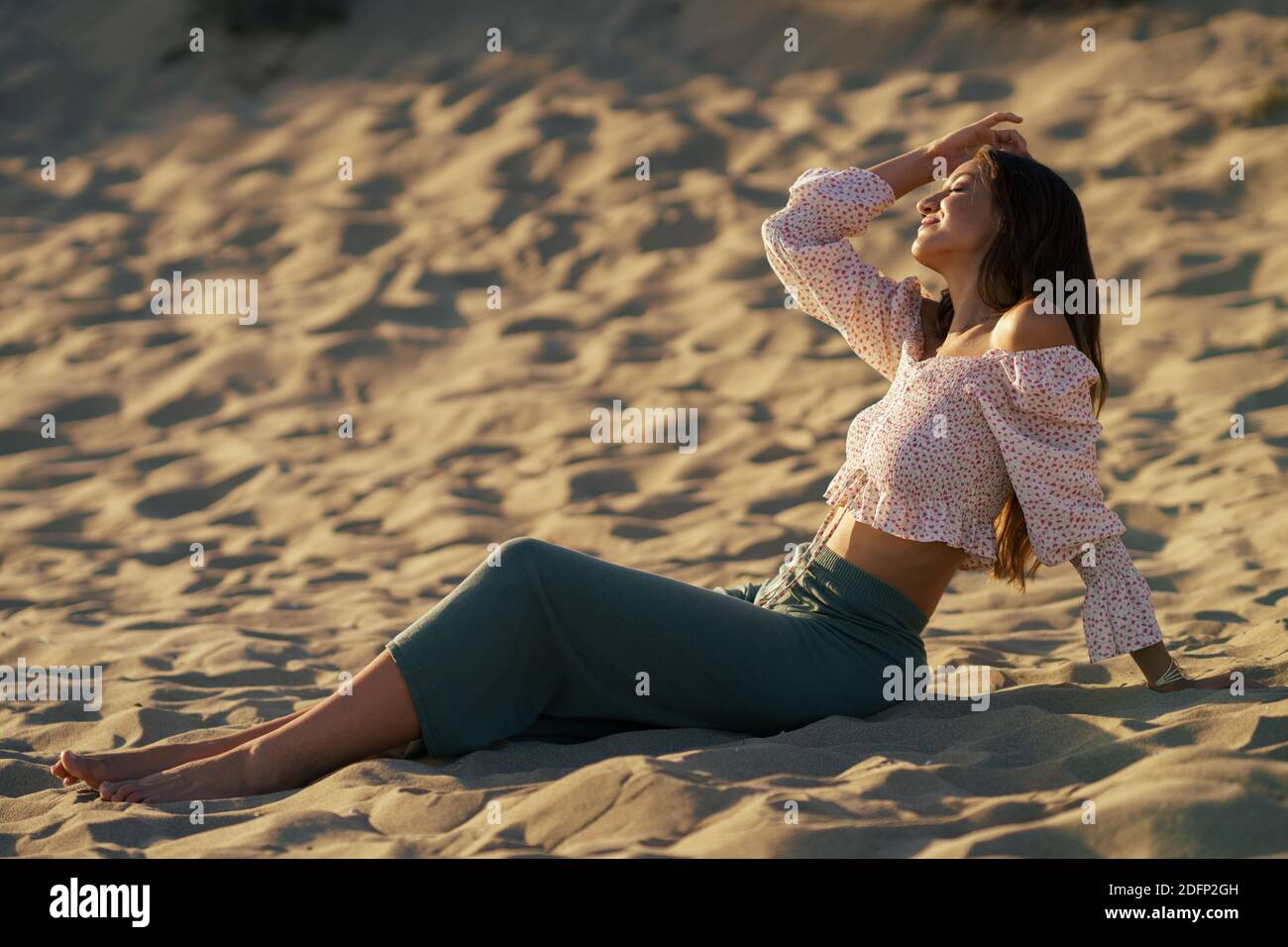 Geile Frau Am Strand