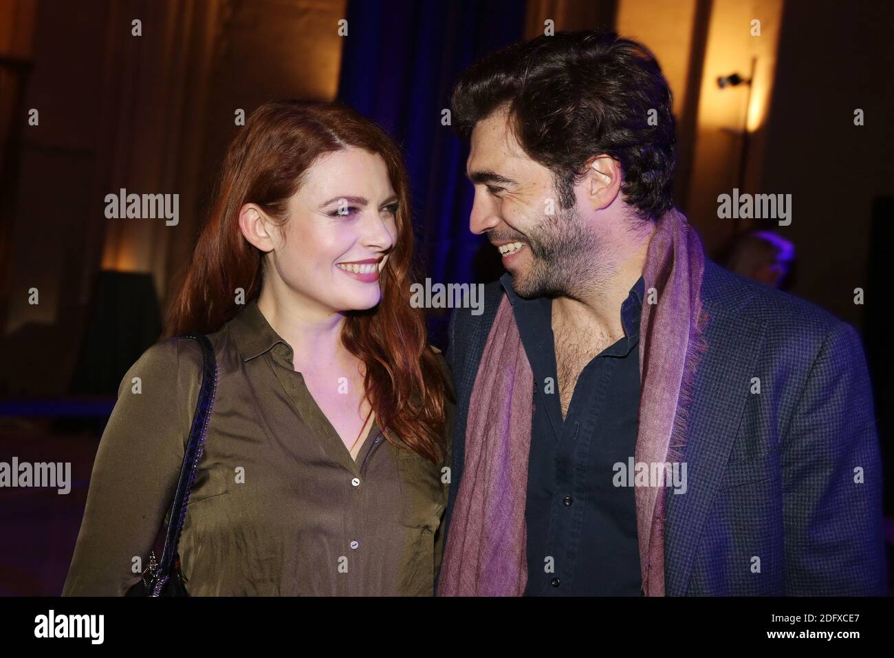 Elodie Frege et son compagnon Gian Marco Tavani lors de la Soiree de ...