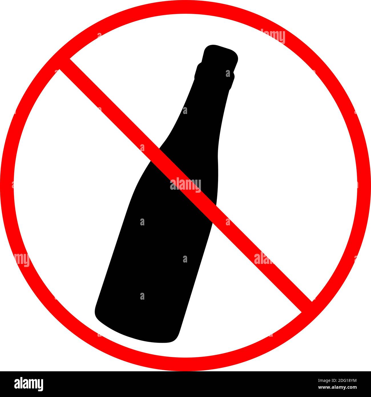 Verbot von alkohol Stock-Vektorgrafiken kaufen - Alamy